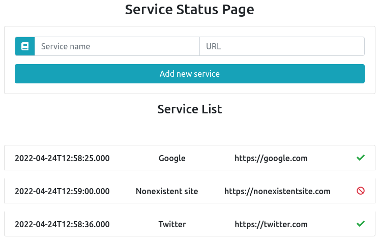 GitHub - Sebelino/service-status-page: Vert.x + React service used to ...