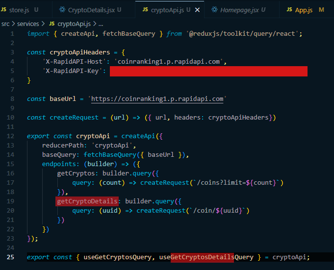 useGetCryptosDetailsQuery is not a function · Issue #78 · adrianhajdin/project_cryptoverse · GitHub