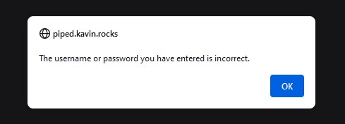 Username + password invalid · Issue #1192 · TeamPiped/Piped · GitHub