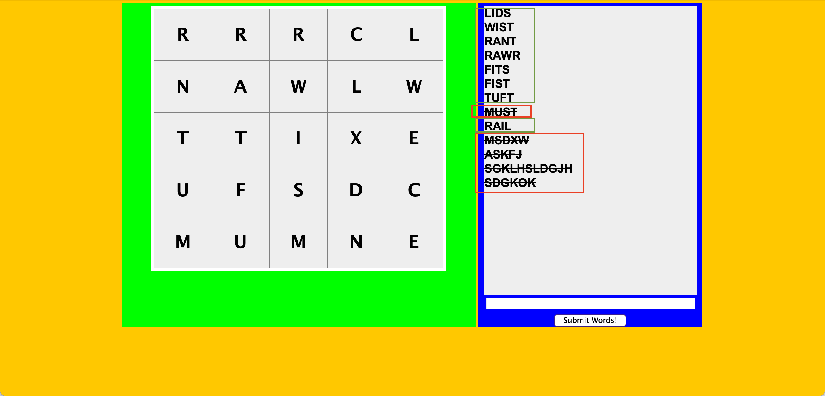 GitHub - andrewalson/big-boggle: Single player "Big Boggle" game.