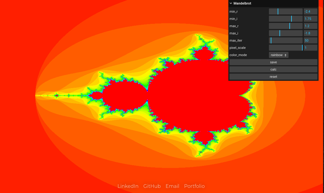 GitHub - GrzegorzManiak/Mandelbrot: This is what I done instead of studying for my exams, It is ...