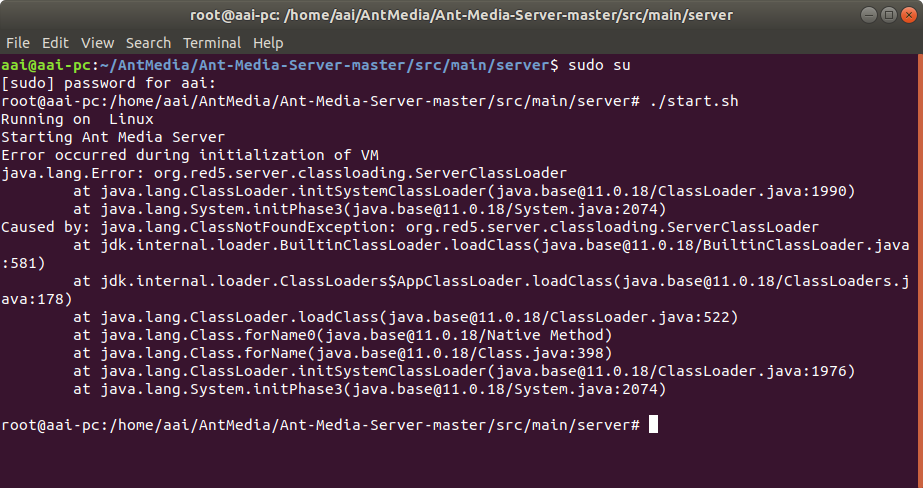 Service Failing To Start From The Source Code · Issue 5046 · Ant Mediaant Media Server · Github 
