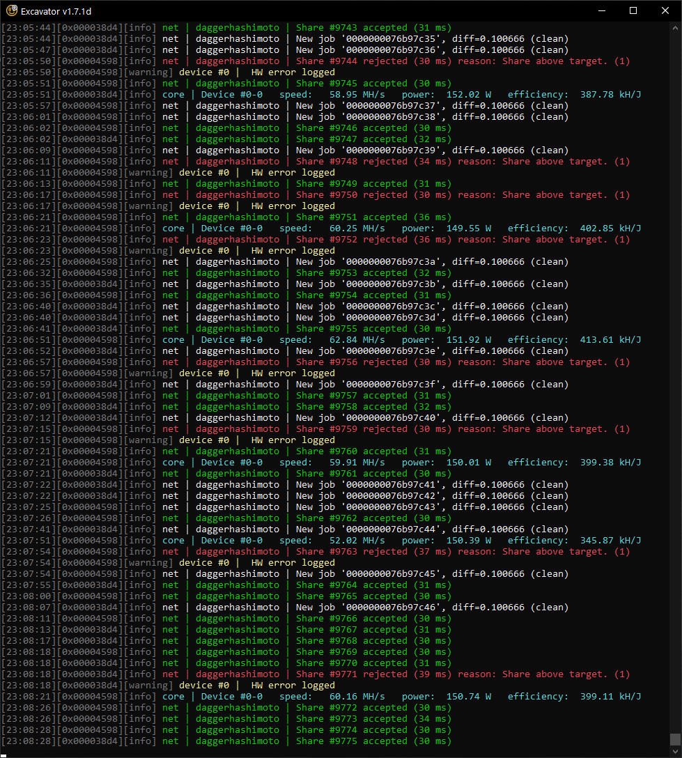 [BUG] HW err only during dag-generator · Issue #490 · nicehash/NiceHashQuickMiner · GitHub