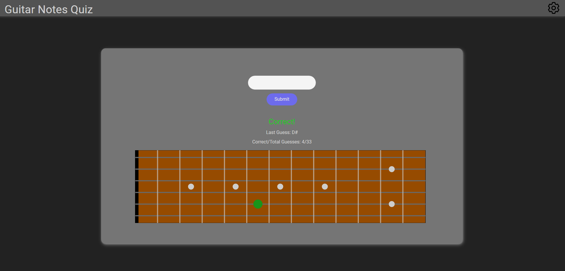 GitHub - gregorymacat/guitarquiz: Test your knowledge of notes on the ...
