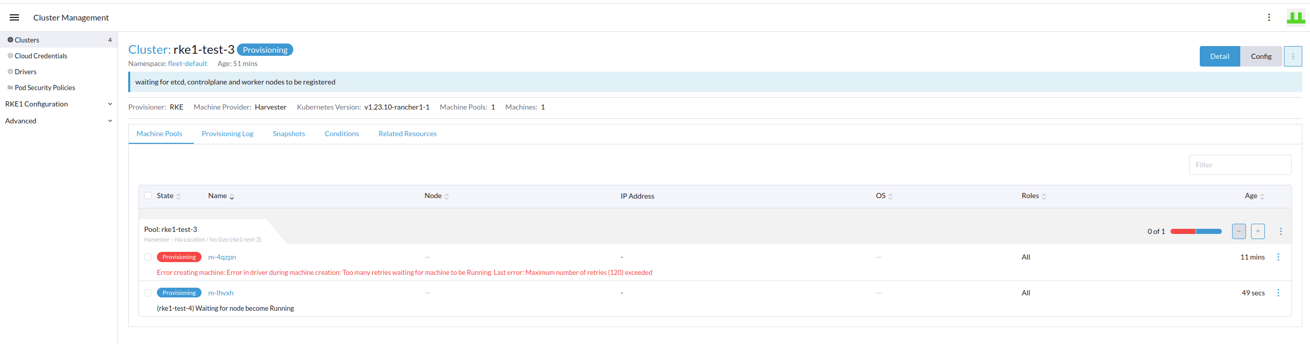 [BUG] Unable to provision RKE2 cluster from external Harvester cloud credential · Issue #2590 ...