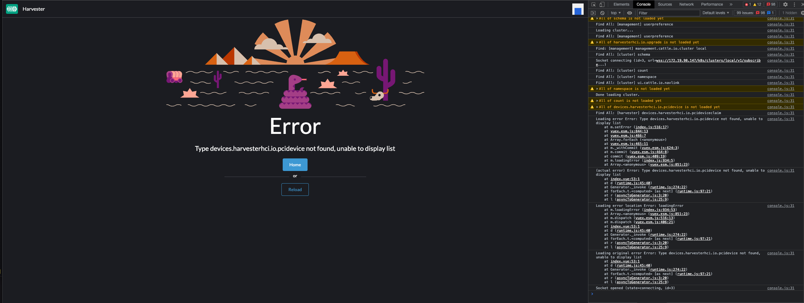 [BUG] Error when opening PCI device in dashboard · Issue #2925 · harvester/harvester · GitHub