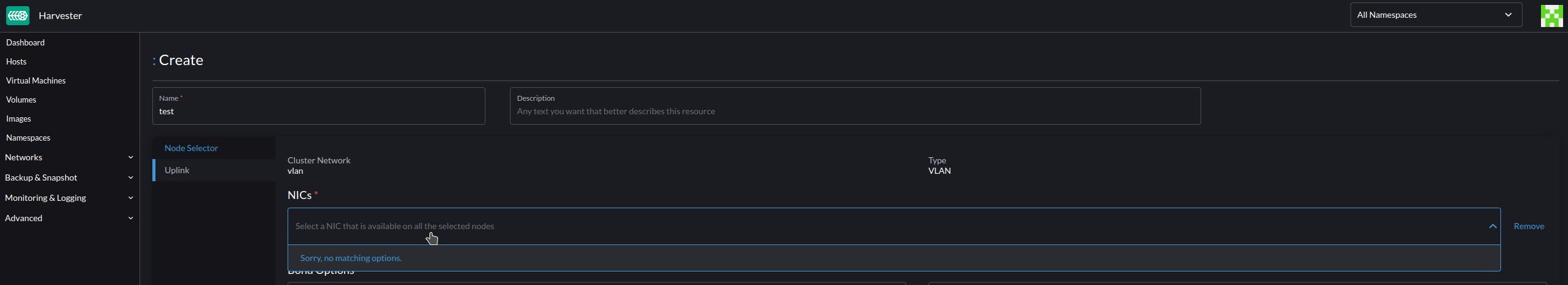 [BUG] When upgrading with bonded NICs uplinks stop showing up in UI and management interface ...