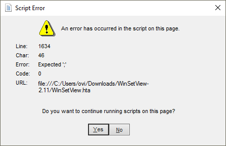 Getting script errors when executing the .hta file · Issue #19 · LesFerch/WinSetView · GitHub