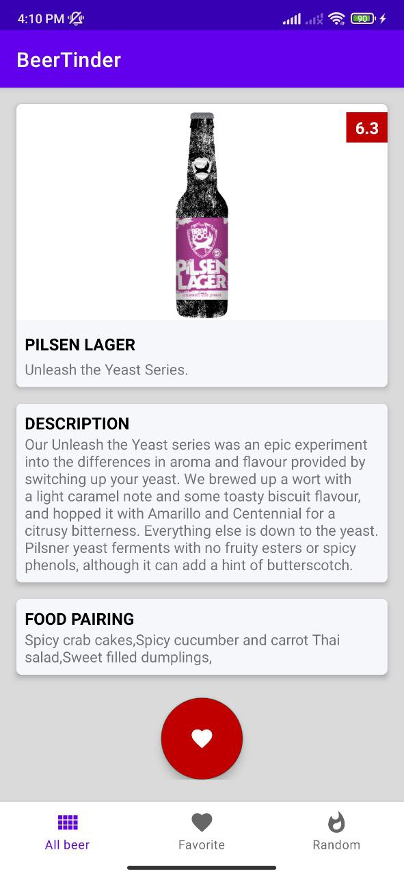 GitHub - PROPILIL/BeerTinder: This is just a study project using the Punk API (https://punkapi.com/)