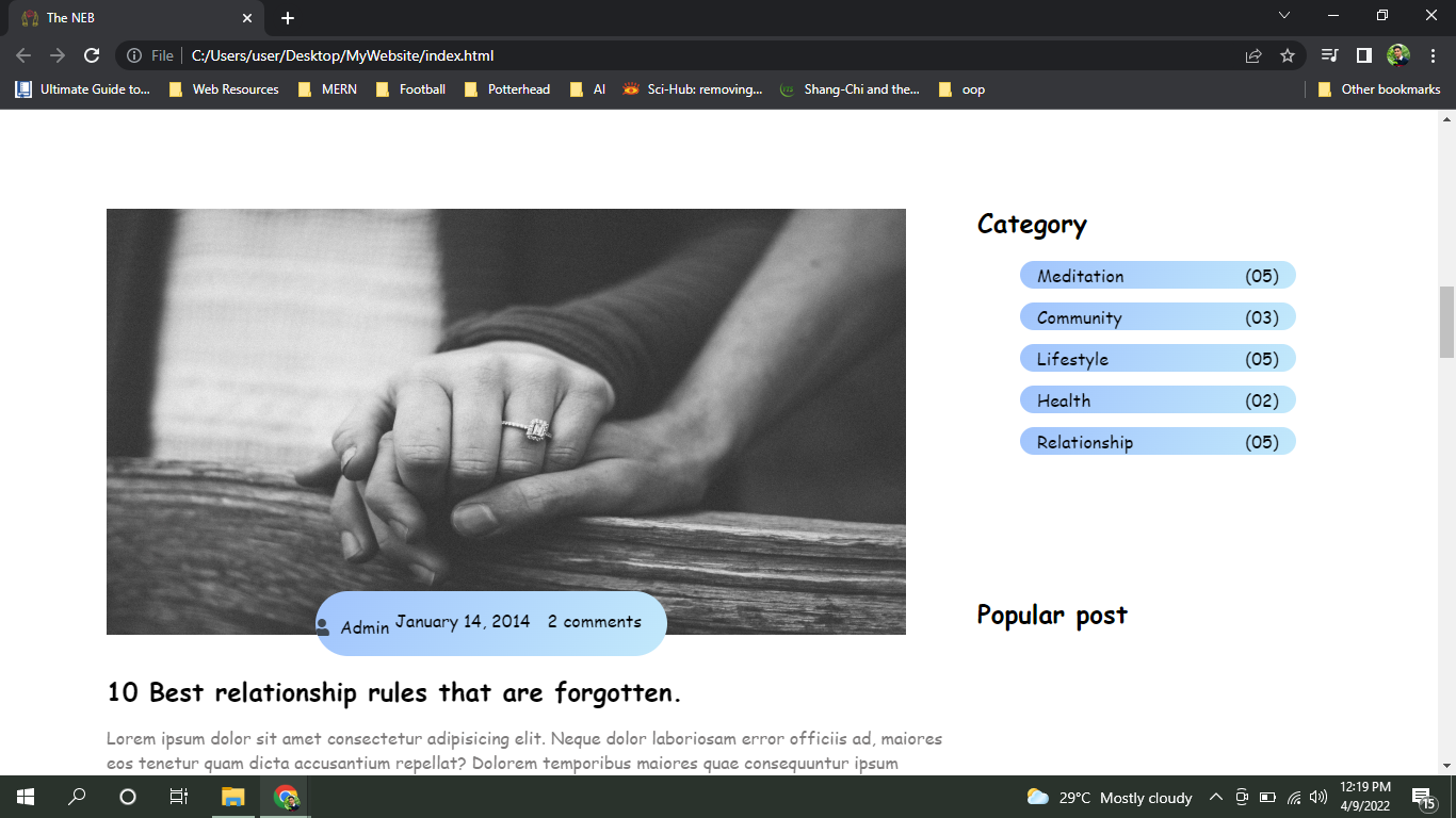 GitHub - geshvir09/Front-end-projects: My blog & e-commerce website ...