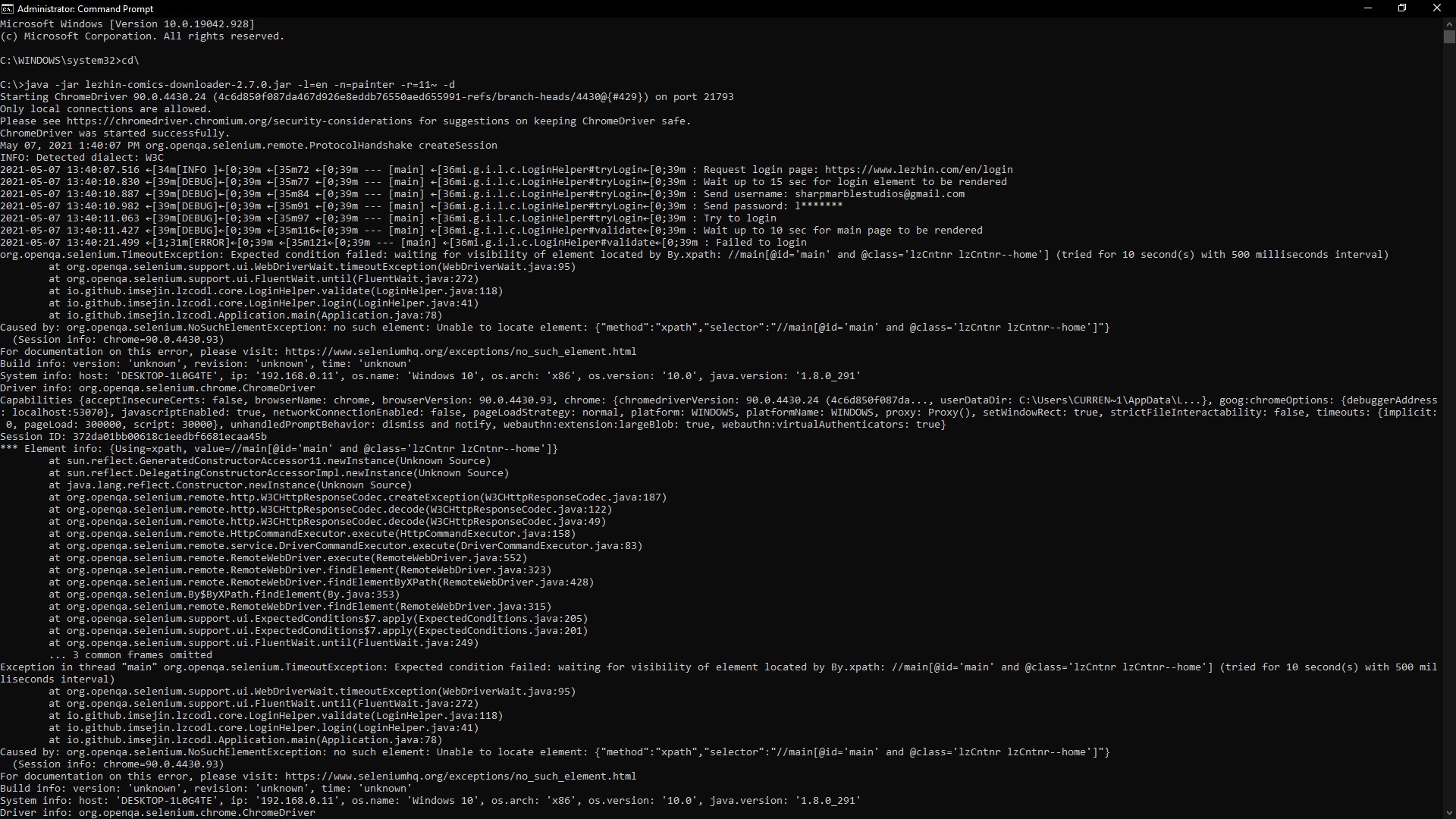 Login Failed · Issue #34 · ImSejin/lezhin-comics-downloader · GitHub
