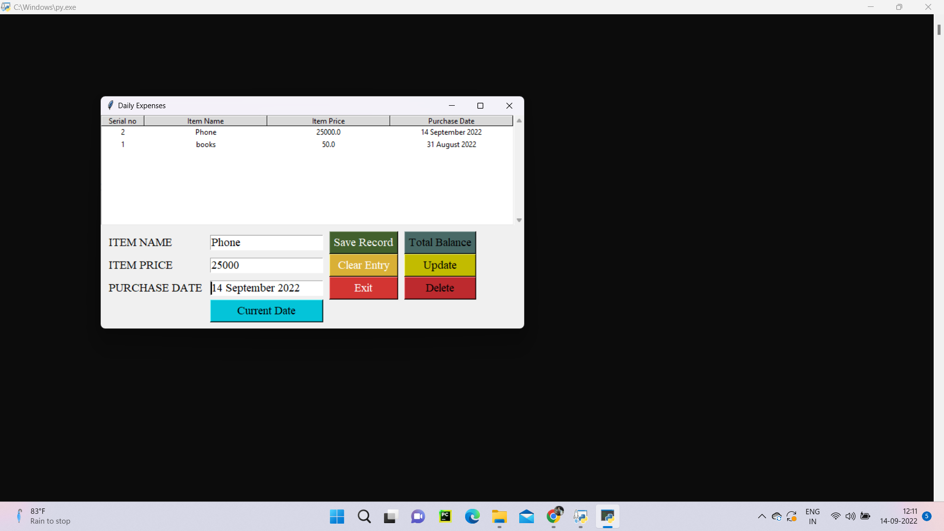 Github Im Yashexpense Manager This Is A Python Project Which Helps