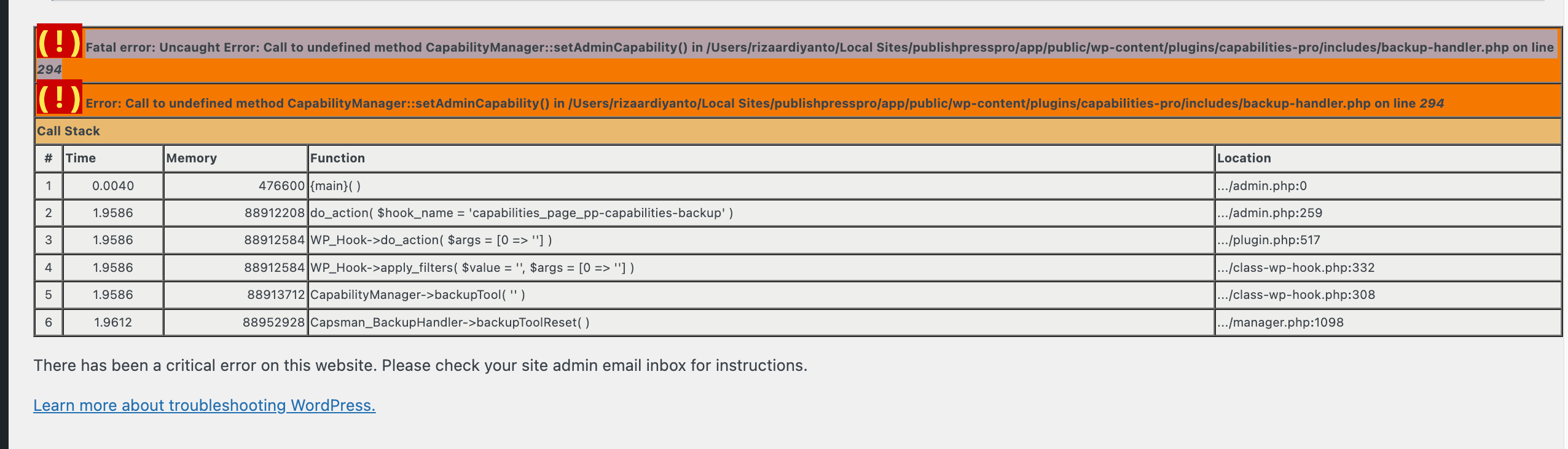 Error on Reset Roles · Issue #856 · publishpress/PublishPress-Capabilities · GitHub
