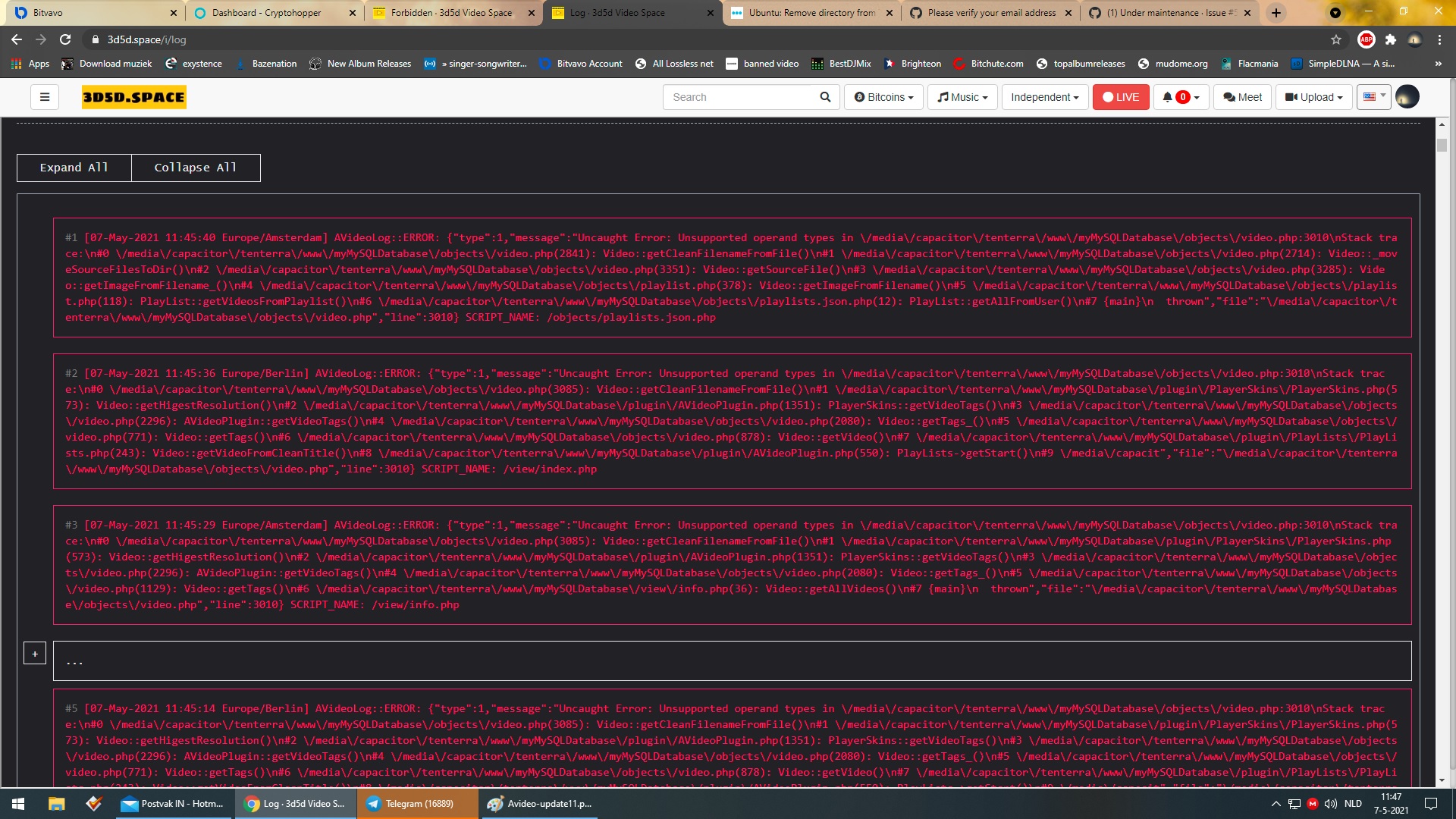 Under maintenance · Issue #5080 · WWBN/AVideo · GitHub