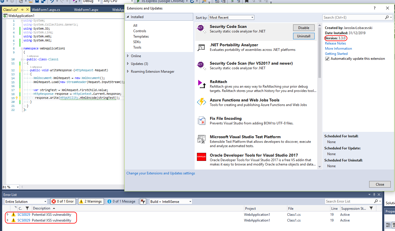 Scs0029 Xss Utilityhtmlencode Solution Is Not Recognized · Issue 148 · Security Code