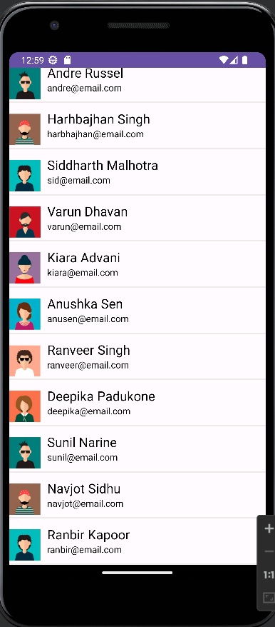 GitHub - stellarboymihir/RecyclerView