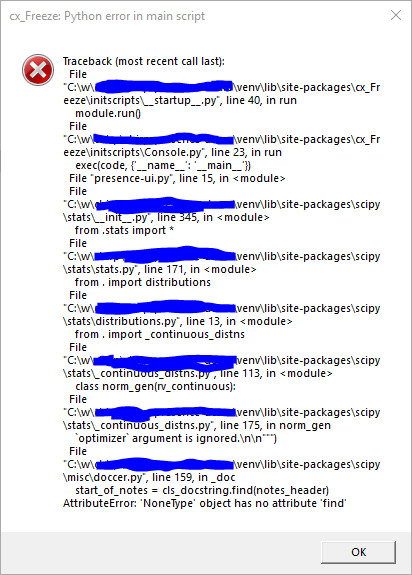 Attributeerror Nonetype Object Has No Attribute Find · Issue 436 · Marcelotduarte Cx