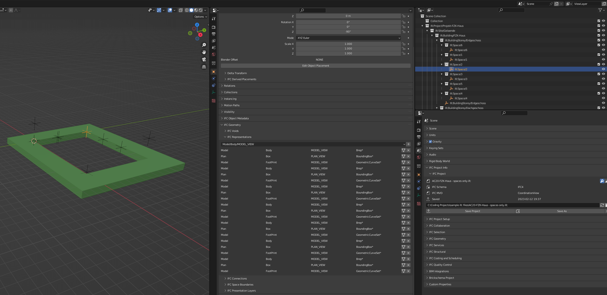 Unexpected result when trying to extract IfcSpace using "ExtractElements" · Issue #2753 ...
