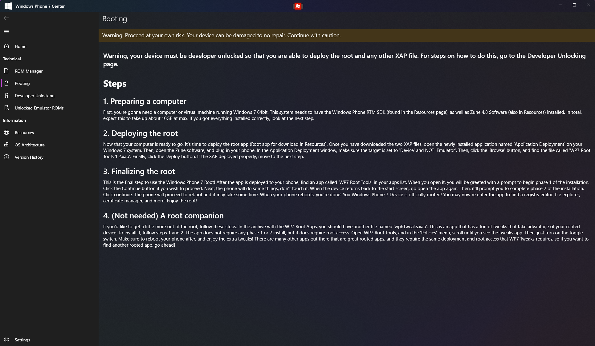 GitHub - Pdawg-bytes/wp7-center: Windows Phone 7 Center is an all-in ...