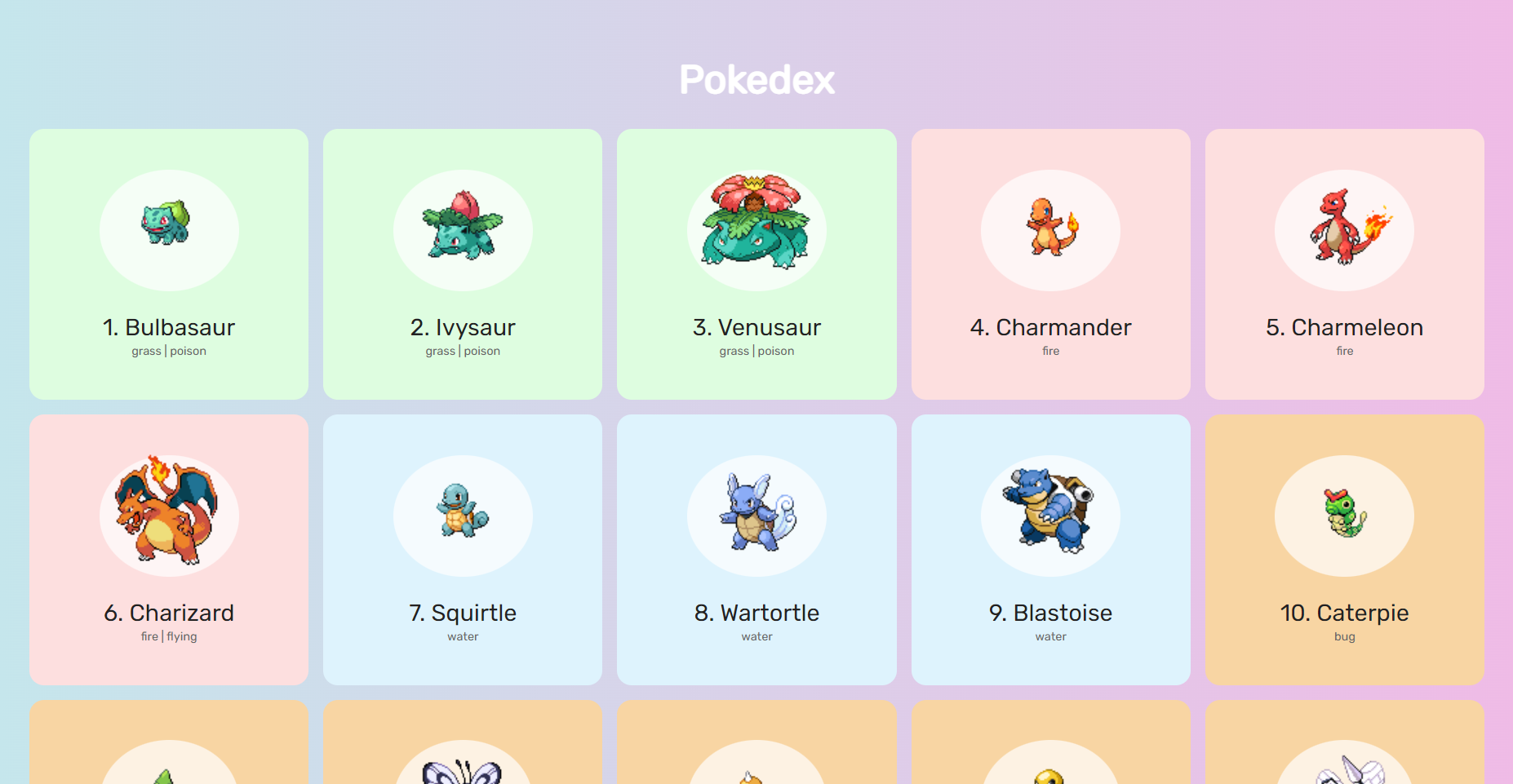 GitHub - Auxesio/Mini-Pokedex: Desenvolvimento de um mini app web que eu fiz para ser uma ...