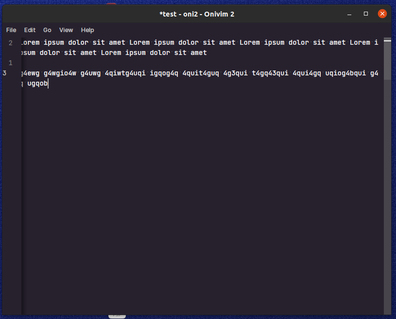 masking problem on the start of the line · Issue #3405 · onivim/oni2 · GitHub