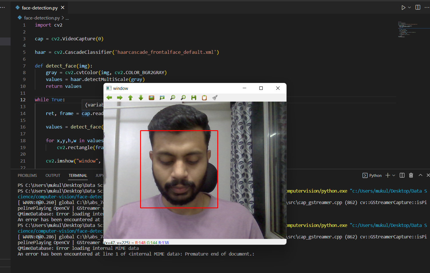 GitHub - mukulsagvekar/face-detection