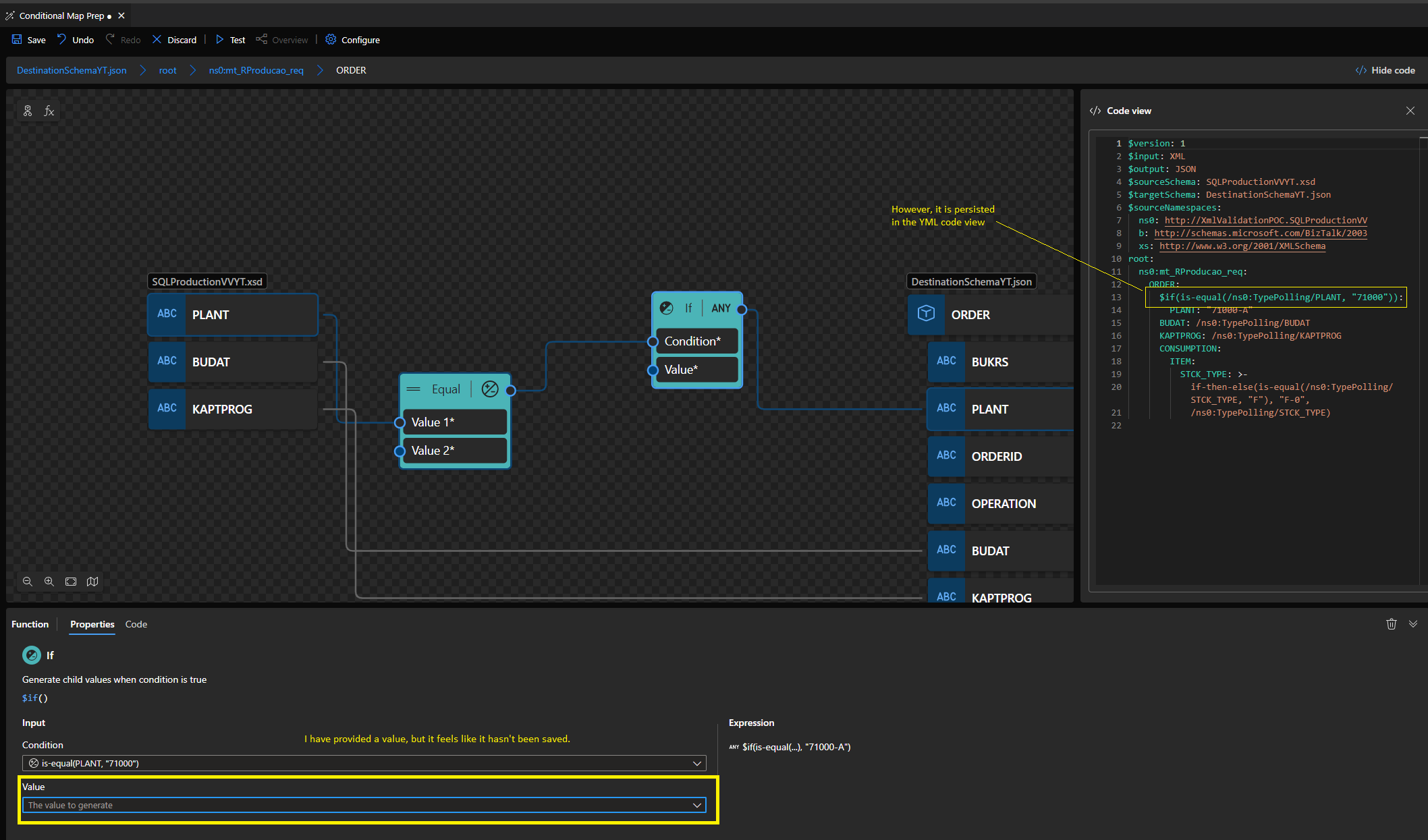 Properties Panel Custom Values Not Displayed · Issue 2189 · Azure Logicappsux · Github