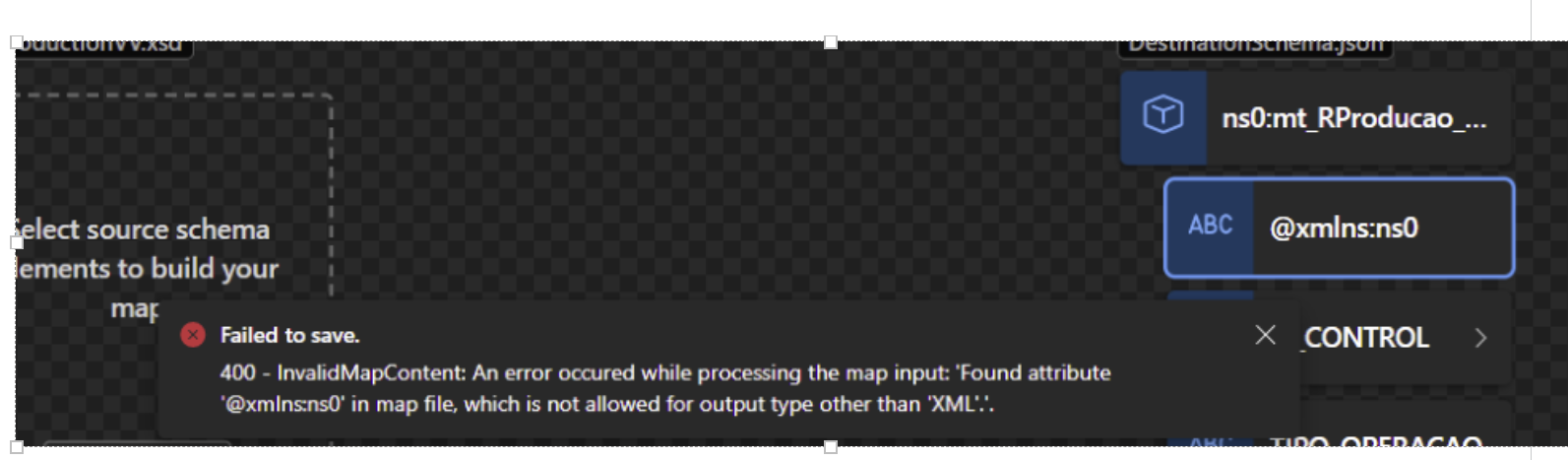 Invalid Map Content · Issue 2314 · Azurelogicappsux · Github 
