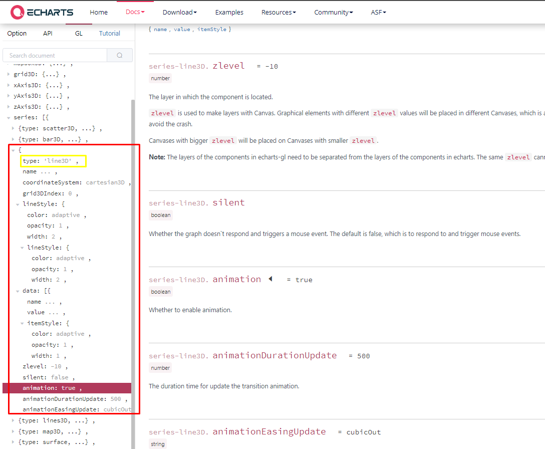 [Feature] Need 'emphasis' option for 'line3D' type chart · Issue #17899 · apache/echarts · GitHub