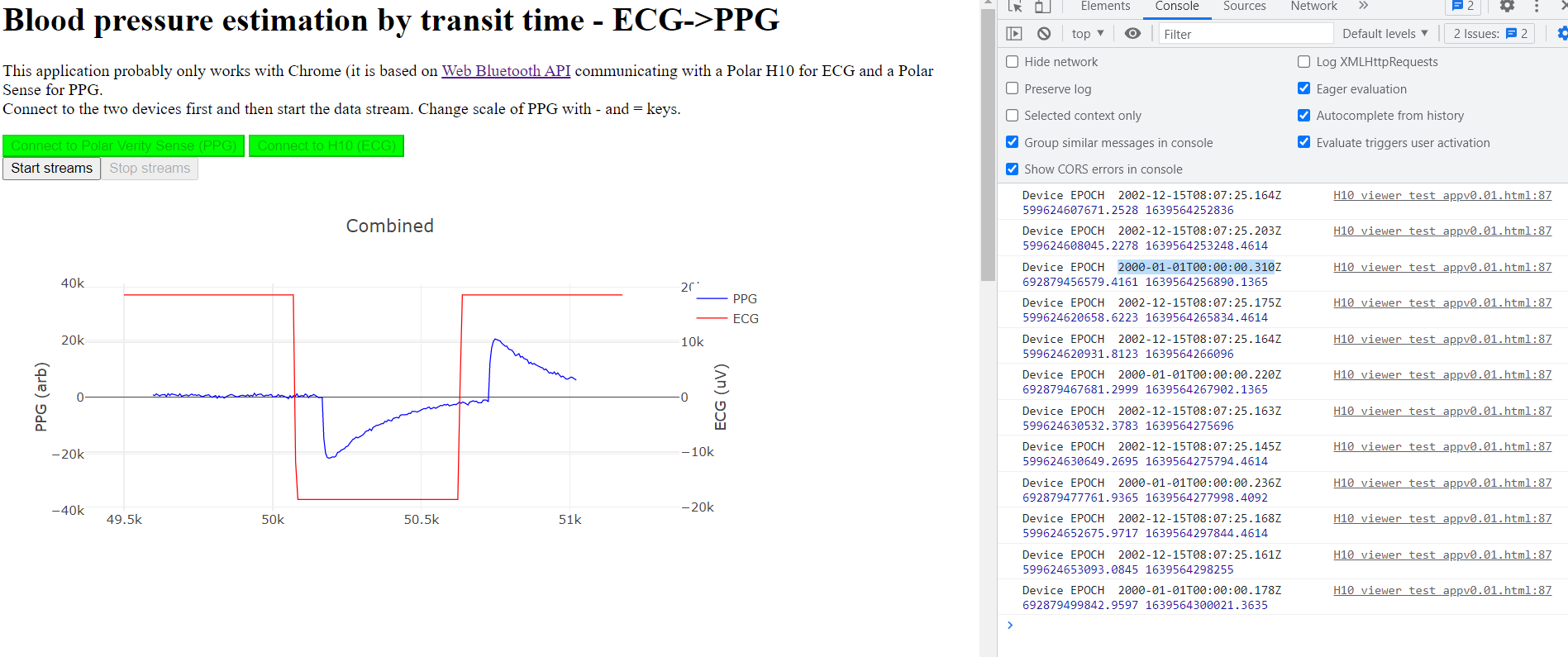 Synchronizing two devices · Issue #218 · polarofficial/polar-ble-sdk · GitHub