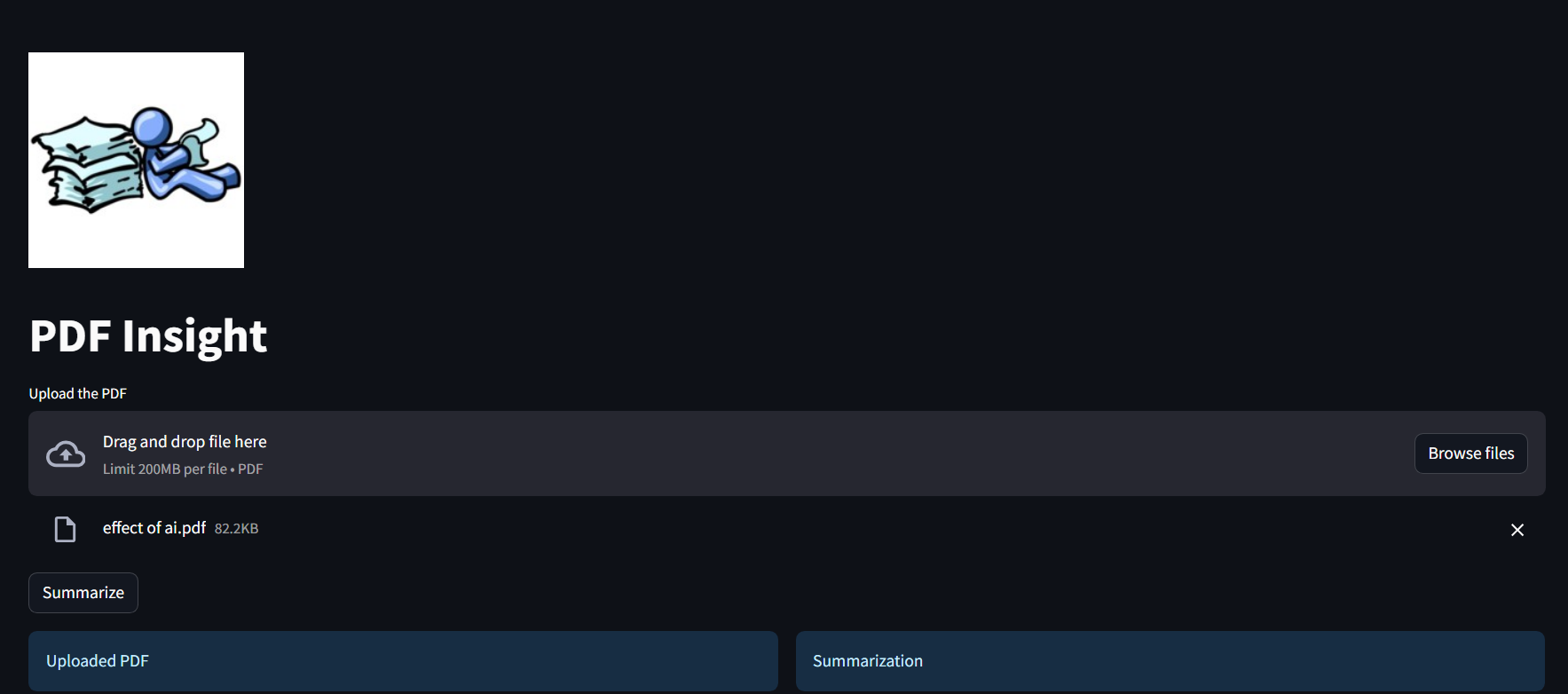 GitHub - hith3sh/PDFInsight: This web app will understand the abstract ...