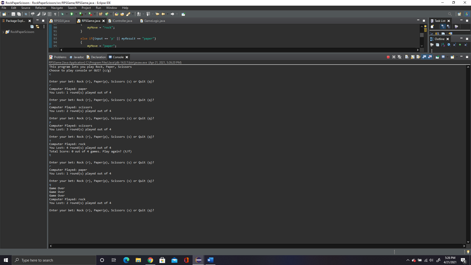 GitHub - MakhairaGirlxX/rps-game: A simple console and gui based rock ...