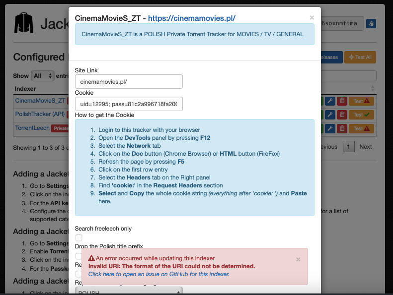 Cinemamovies Updating Login Failed Selector A Hreflogoutphp Didnt Match Parse 