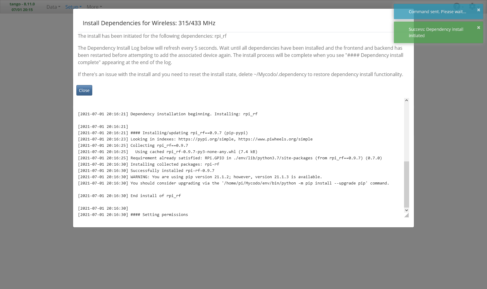 Submit forms without page refresh using AJAX · Issue #1040 · kizniche/Mycodo · GitHub