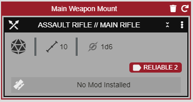 Always show weapon mod drag target by dodgepong · Pull Request #450 · Eranziel/foundryvtt-lancer ...