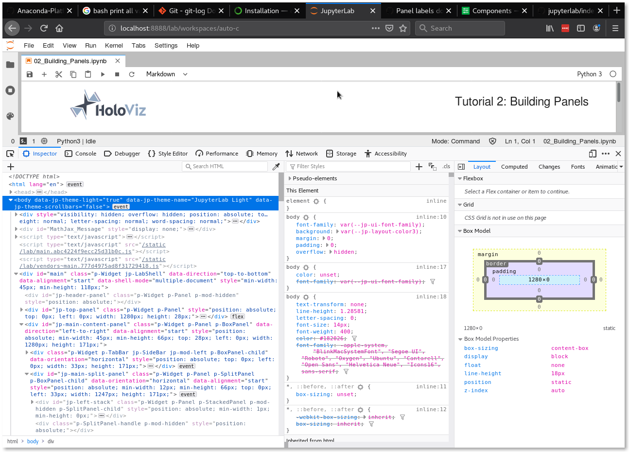 Panel labels do not follow jupyterlab theme · Issue #520 · holoviz/panel · GitHub
