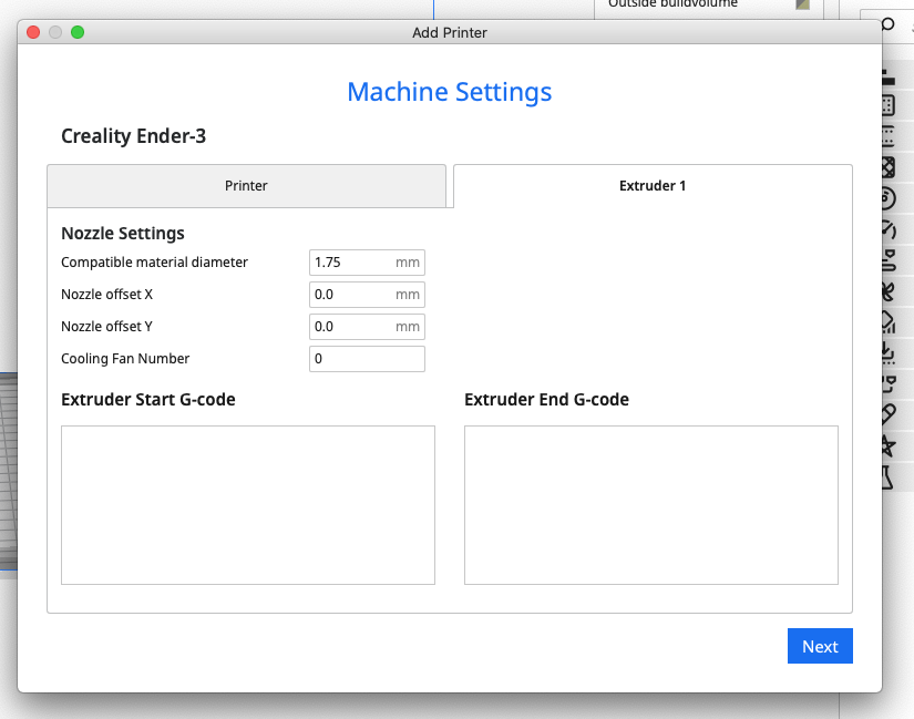 Cura 413 Creality Ender3 Nozzle Size Option · Issue 11348 · Ultimakercura · Github 