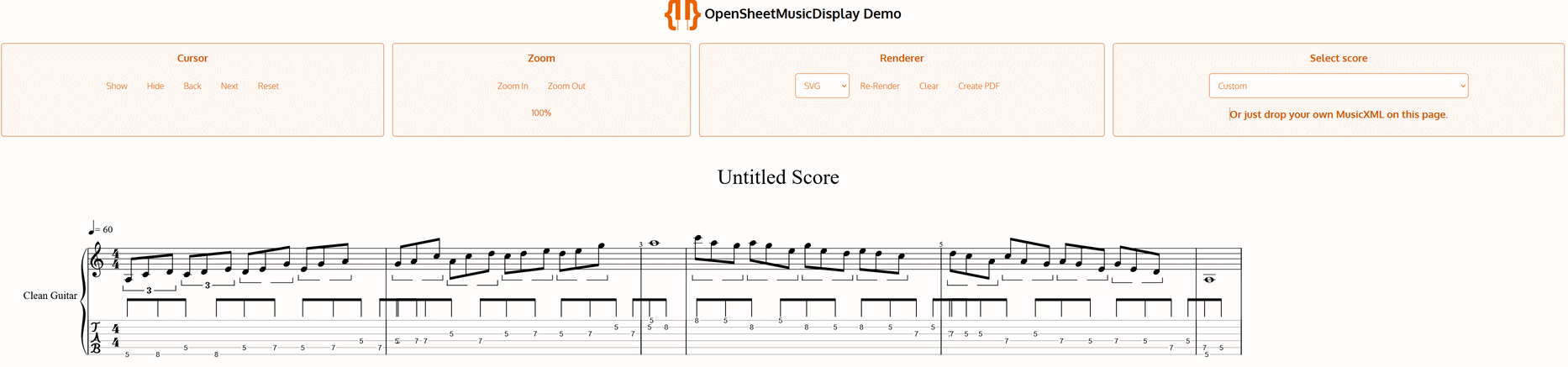 demo: PDF export does not work with tablature · Issue #1371 · opensheetmusicdisplay ...