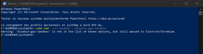 Display Problem When Running Vscode As Administrator · Issue 172891