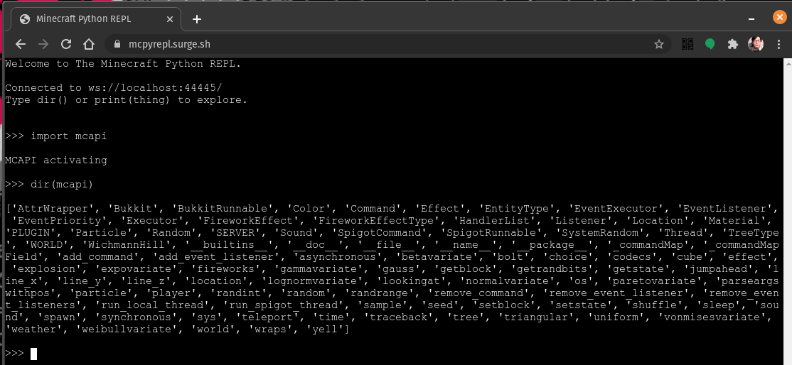 Documentation & Examples · Issue #35 · Macuyiko/minecraft-python · GitHub