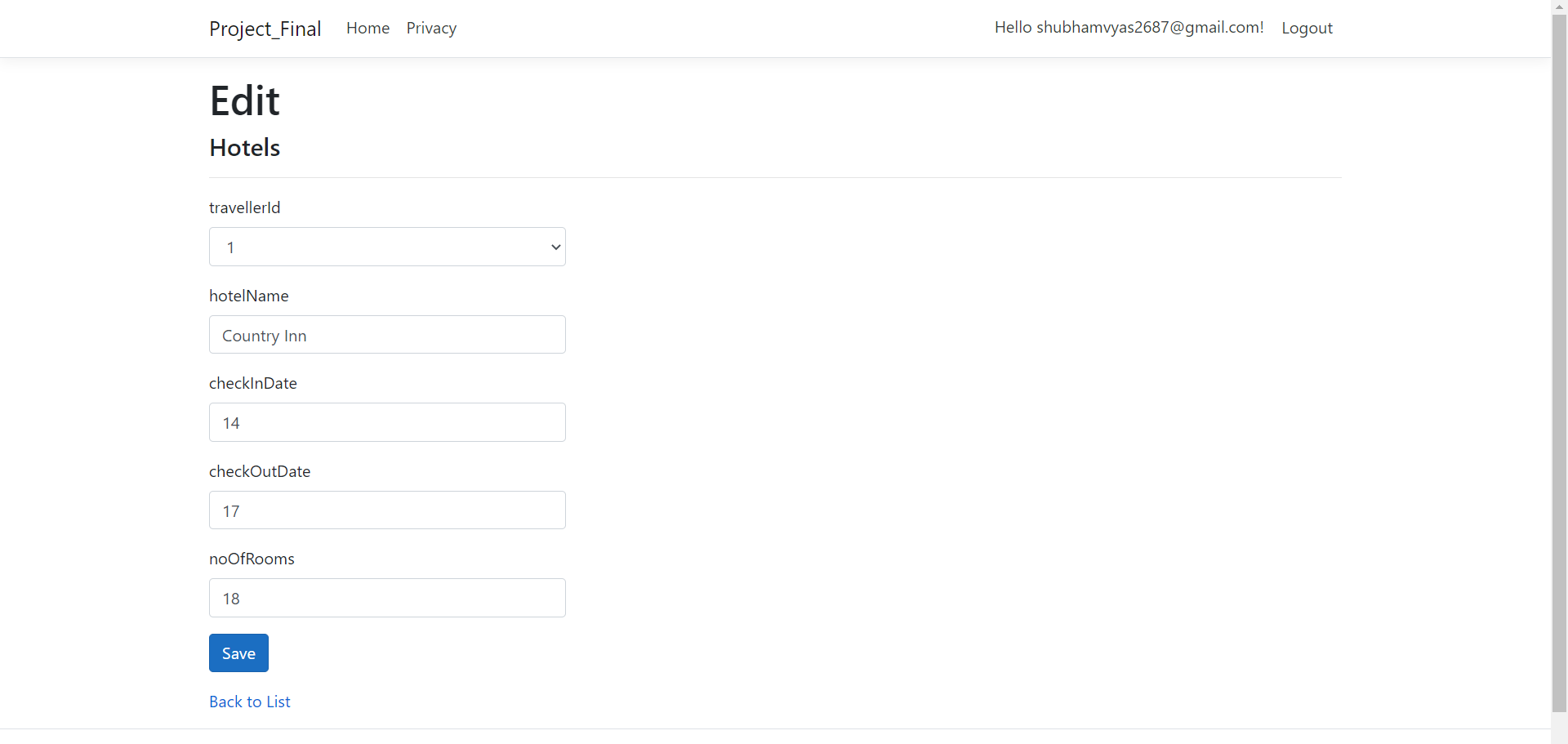Github Shubhamvyas34 Project Final Basic Web App Done Without Css And Ui