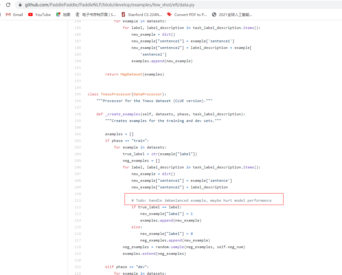 关于few Shot模型中的样本不均衡性 · Issue 791 · Paddlepaddlepaddlenlp · Github 