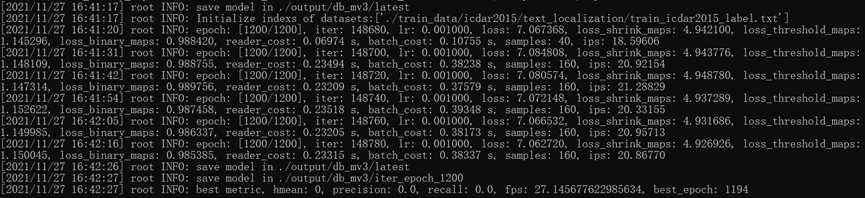 训练检测模型后，eval.py输出的指标都是0，infer_det.py测试结果框出的也是全图，该怎么办 · Issue #4790 · PaddlePaddle/PaddleOCR · GitHub