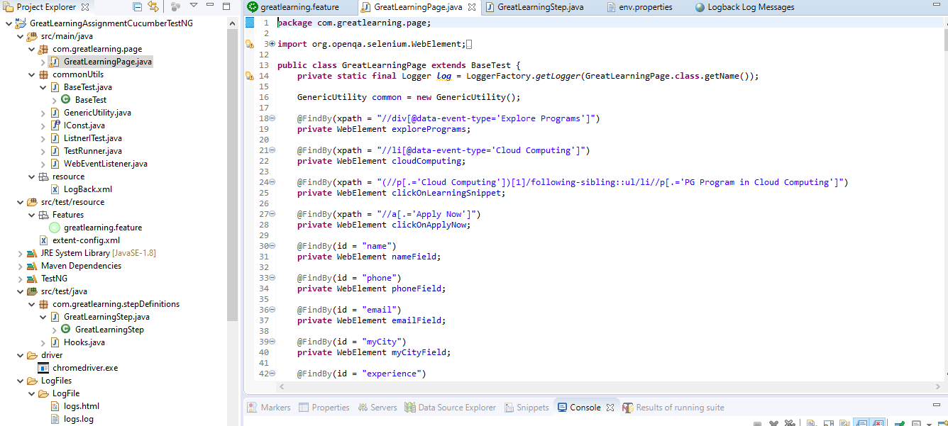 GitHub - KumarOmnath/GreatLearning-UI-Automation-Assignment-Framework