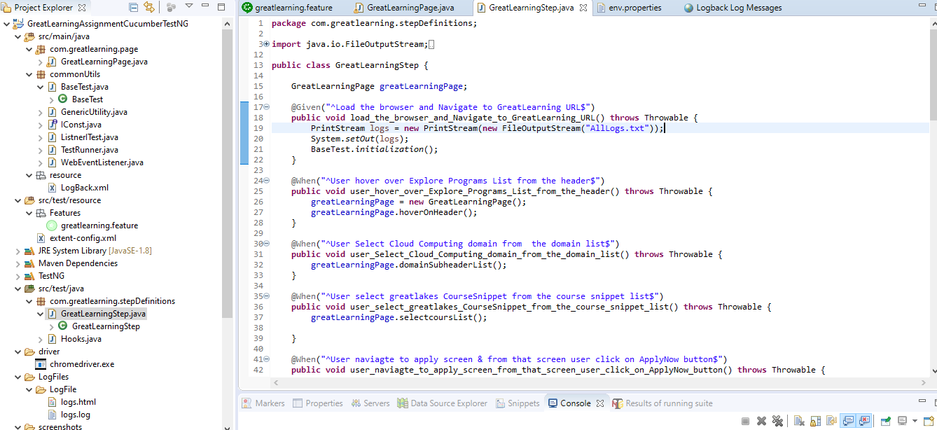 GitHub - KumarOmnath/GreatLearning-UI-Automation-Assignment-Framework