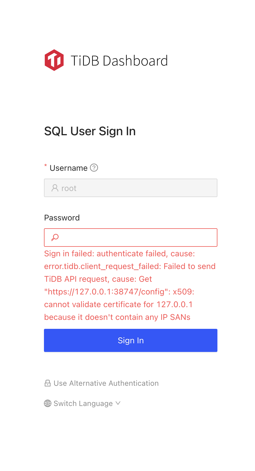 Tls Origination To Tidb Is Not Compatible With Loopback Bound Forwarding Proxy · Issue 1139