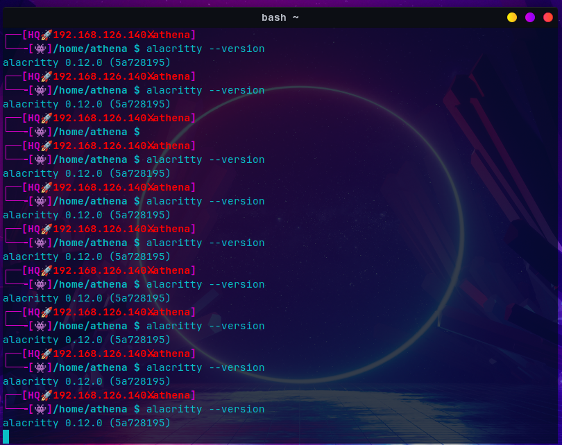 Alacritty does not return the cursor correctly when FISH prompt ...