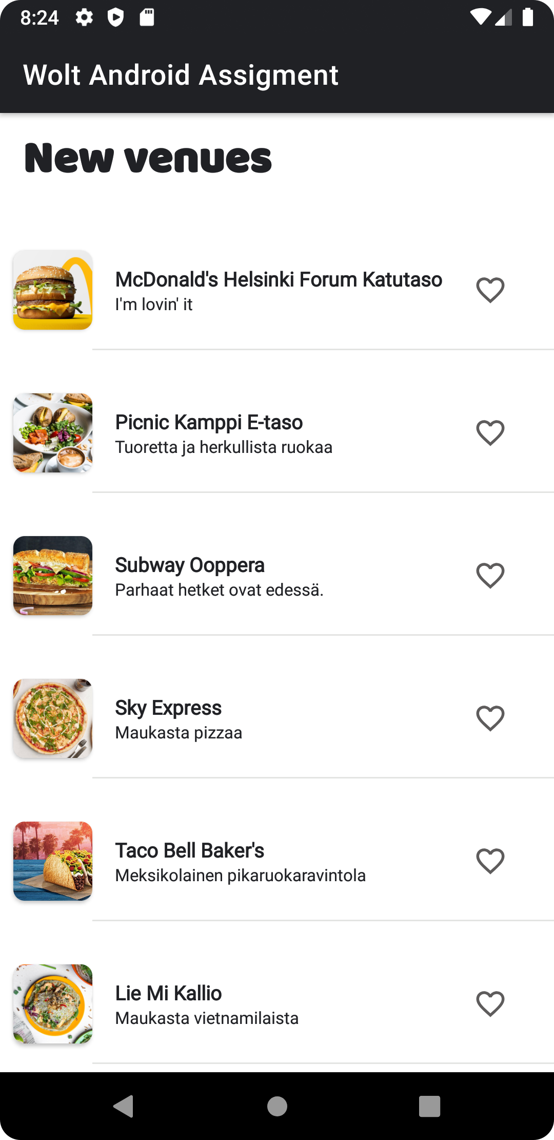 GitHub - giaongo/Wolt-Application-Assignment