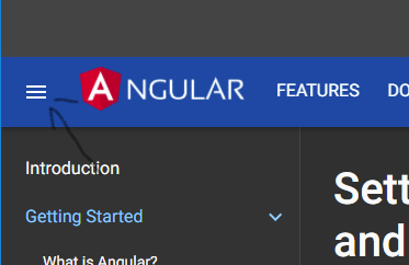 "Docs menu" button on aio homepage is interactable, but not visible · Issue #44342 · angular ...