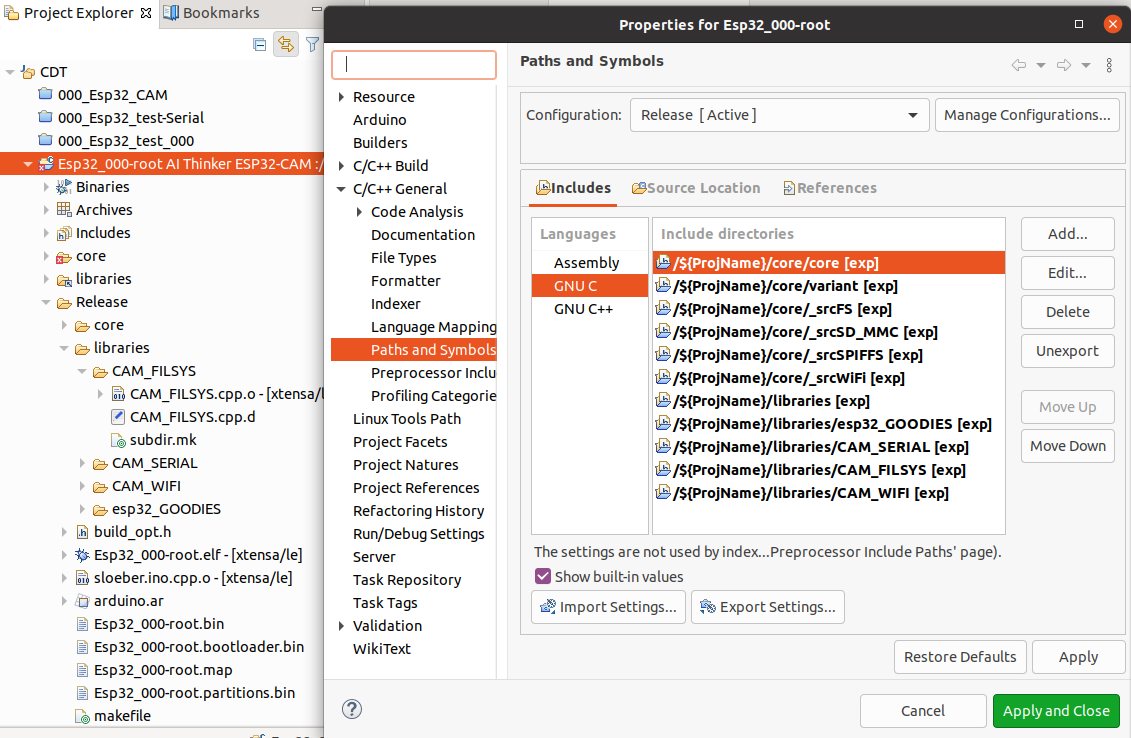 Problem to link project with references to another · Issue #1368 · Sloeber/arduino-eclipse ...